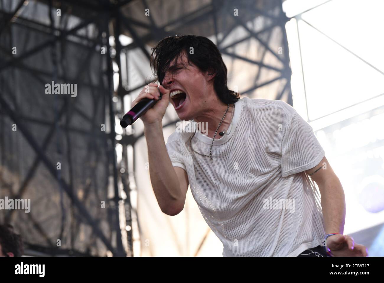 Cameron Boyer of Weathers performs on Day 2 at Riptide Music Festival on Fort Lauderdale Beach ...