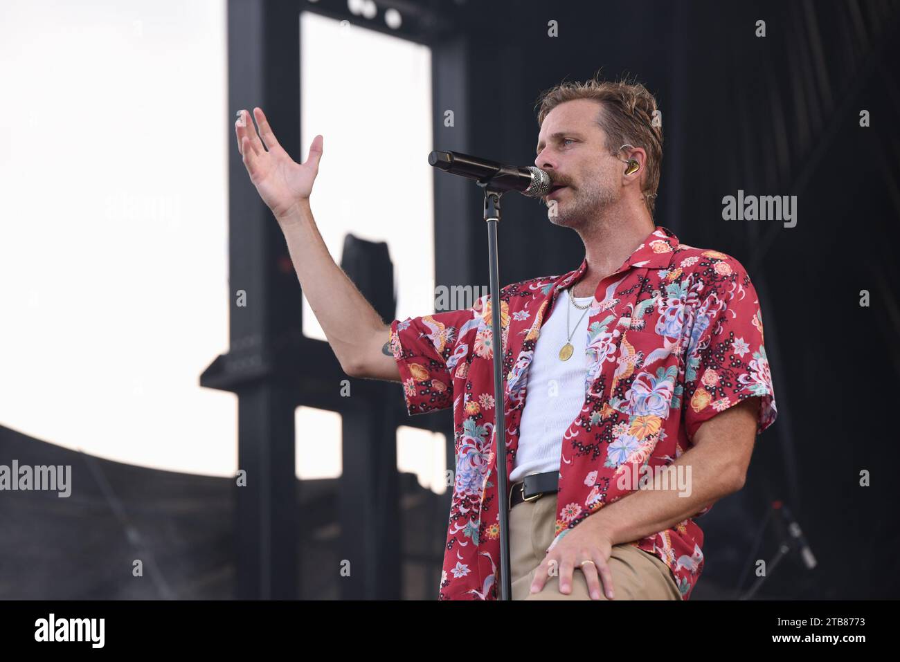 Aaron Bruno of AWOLNATION performs during day 2 at Riptide Music ...