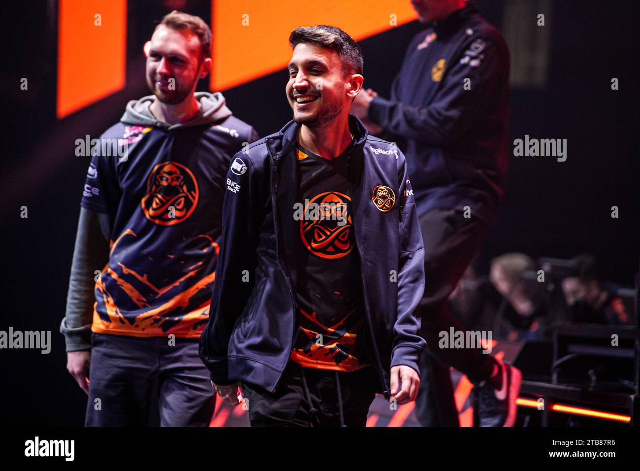 ESPOO, FINLAND - DECEMBER 2: Guy "Nertz" Iluz of ENCE entering the stage/ during Elisa Masters ...
