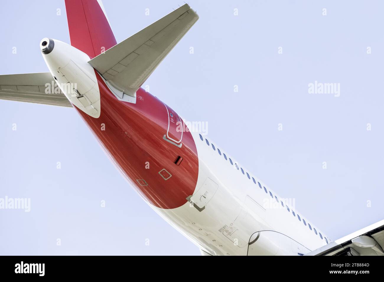 Tail rudder and fuselage of a passenger plane Stock Photo - Alamy