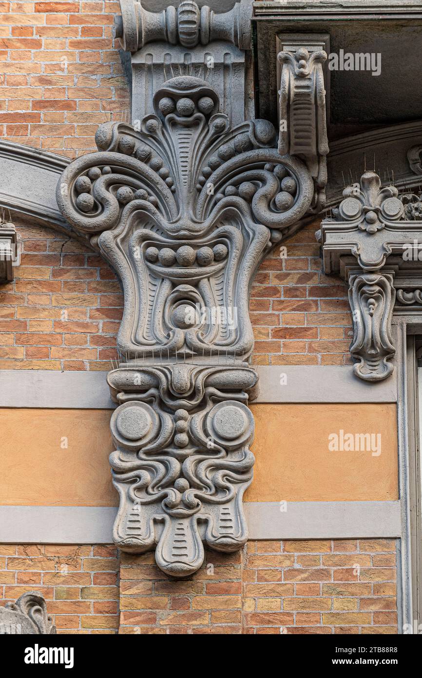 Italy Piedmont Turin Crocetta Liberty Architecture Crescent House ...