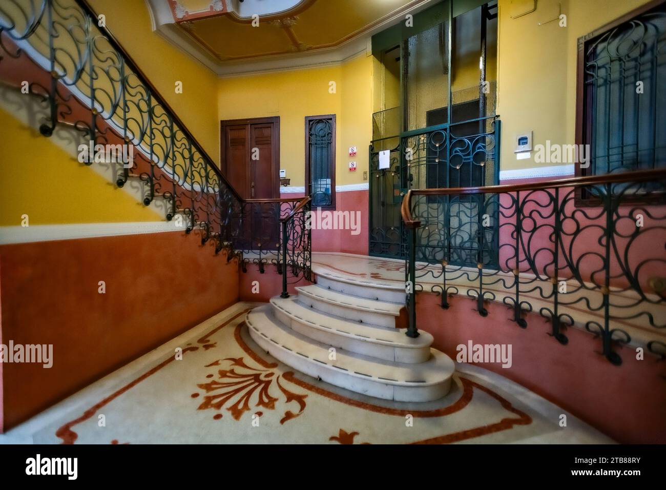 Italy Piedmont Turin Crocetta Liberty Architecture Crescent House ...