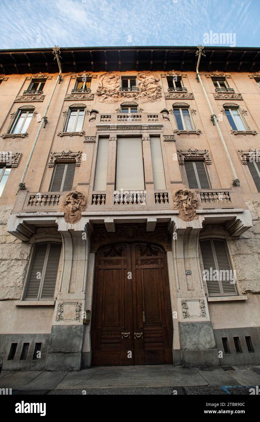 Italy Piedmont Turin Crocetta Liberty Architecture - Maffei House ...