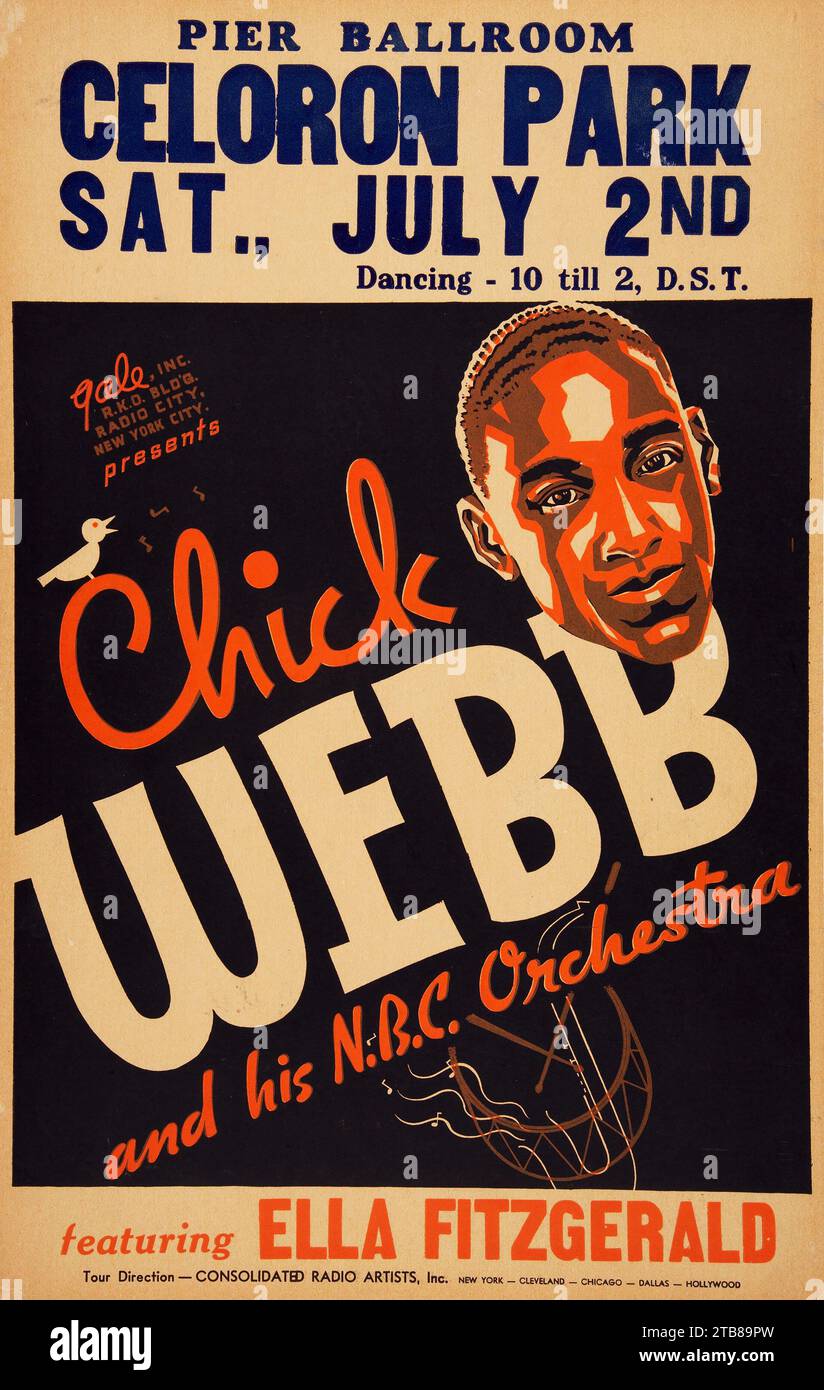 Chick Webb and his NBC Orchestra - Ella Fitzgerald - 1938 Art Deco ...