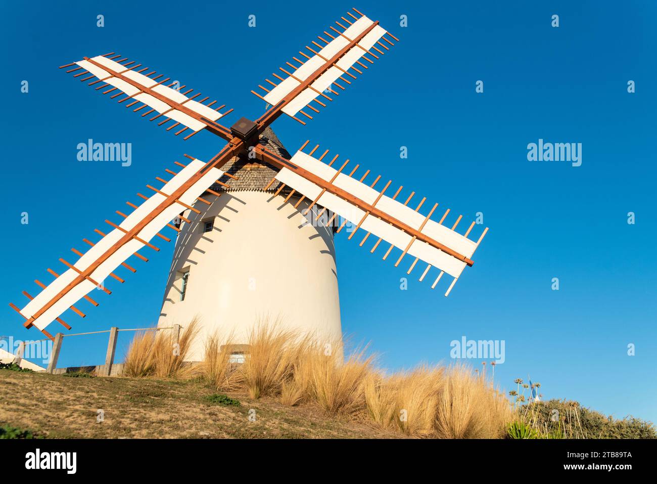 Jard-sur-Mer (central-western France): the Conchette windmill, built in ...