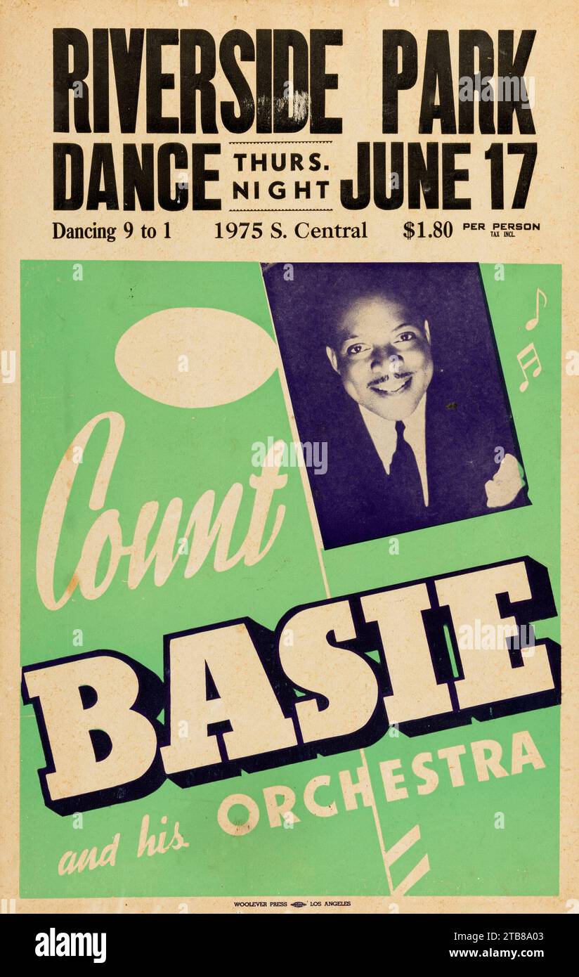 Count Basie & His Orchestra 1943 Los Angeles, California - Jazz Concert ...