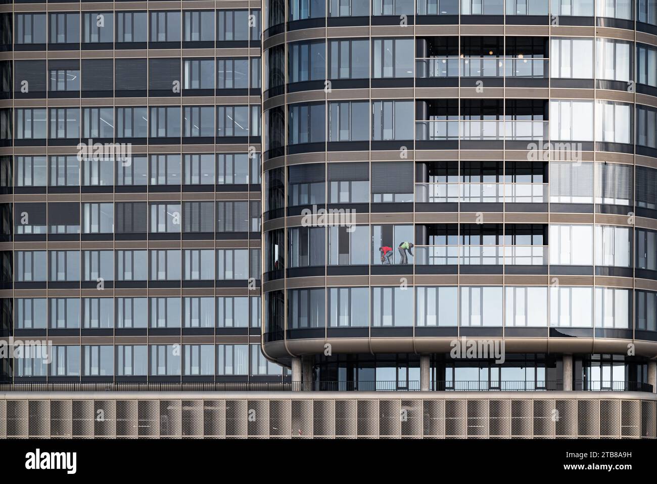 his photo captures the essence of modern city life, illustrating the ...