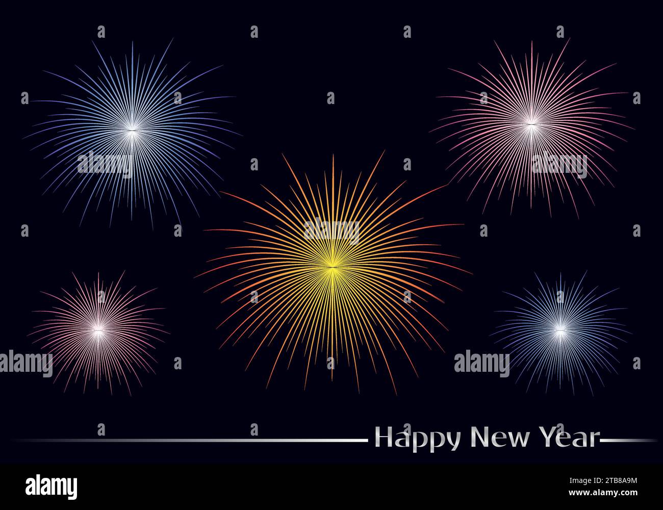 Fireworks explosion celebration Stock Vector Images - Alamy