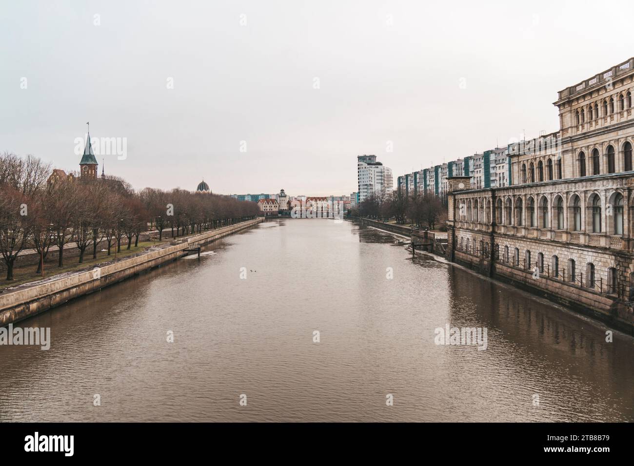 Evening street kaliningrad russia hi-res stock photography and images ...