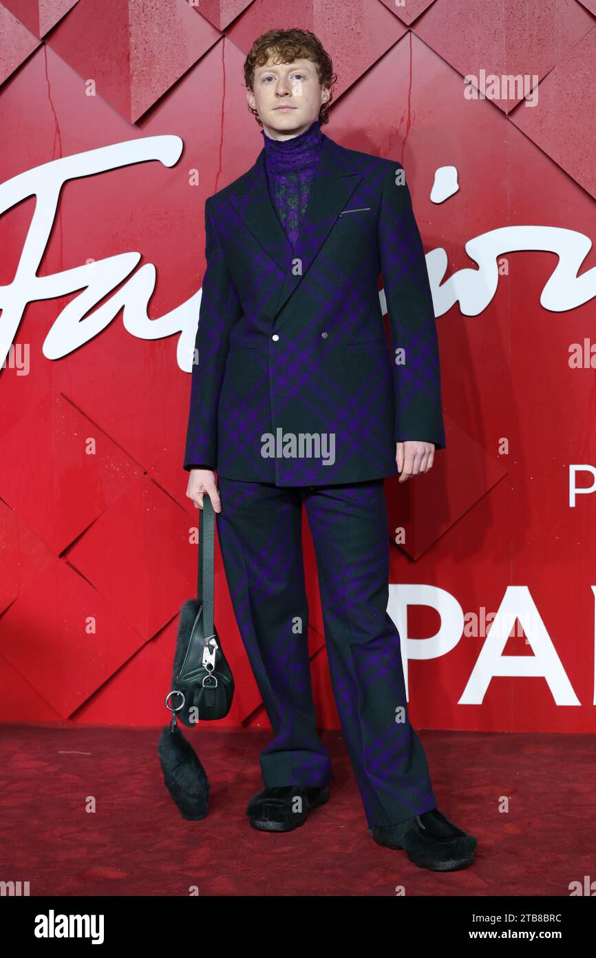 London, UK. December 4th, 2023. Finlay Macaulay arriving at the Fashion Awards 2023, Royal ...