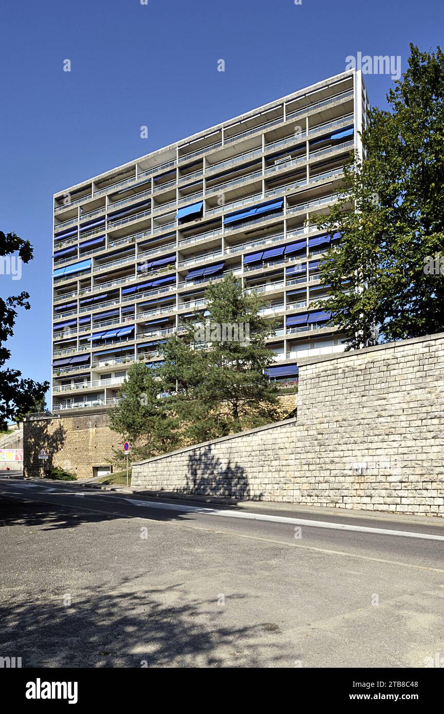 The Beau Site apartment building on the slopes of the Croix-Rousse ...