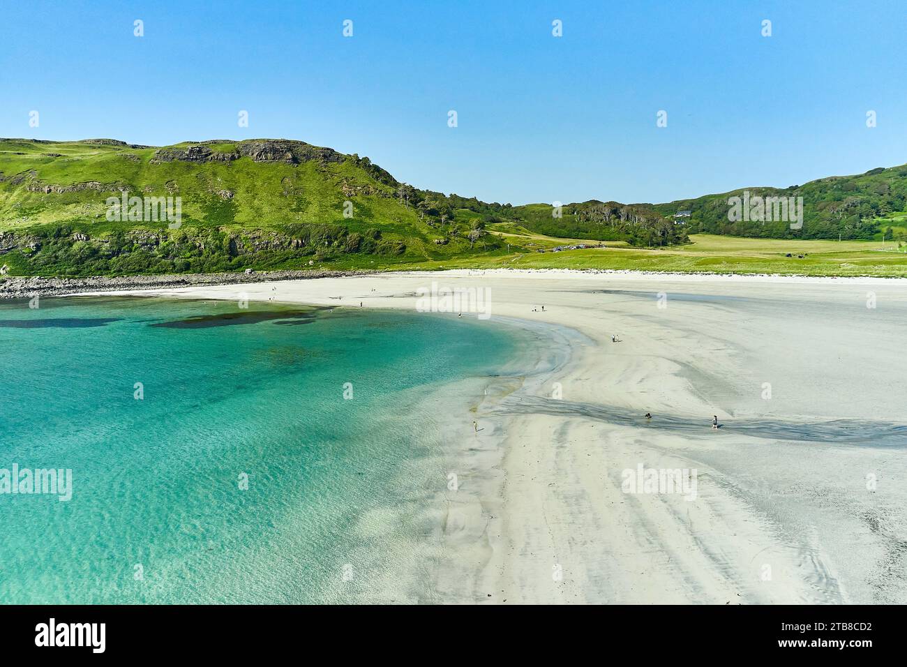 Scotland, Isle of Mull, Calgary Bay: landscape and sandy beach Stock ...