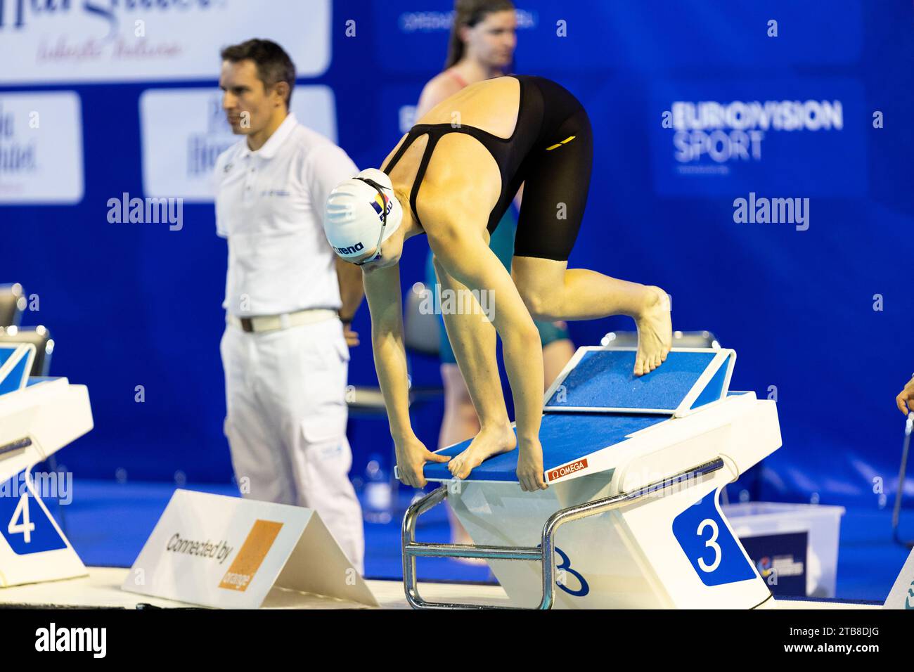 Bako Anastasia-Maria of Romania during Women's 50m Freestyle Heats at ...