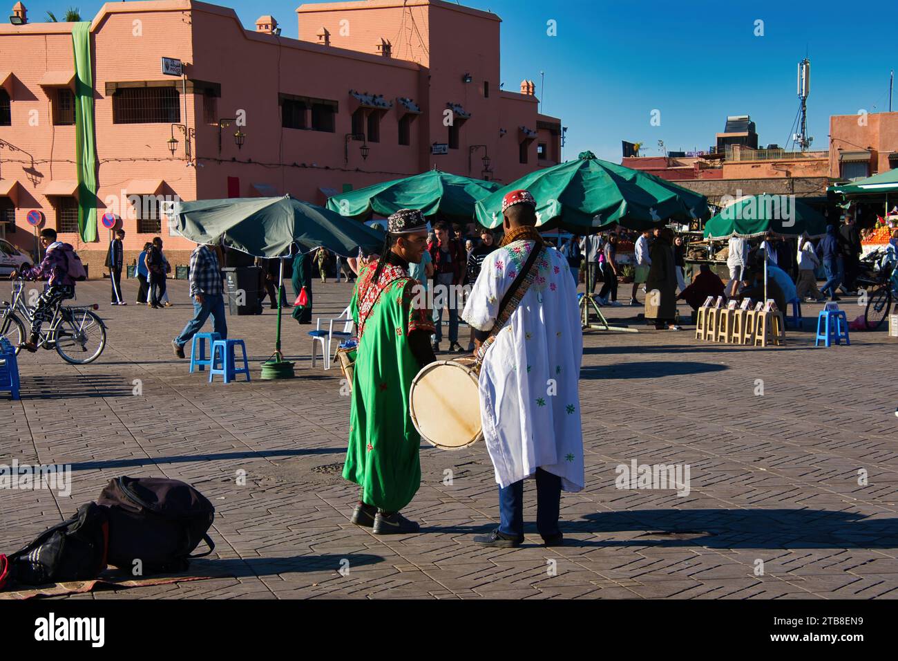 Life in the streets of Marrakech, lifestyle in Marrakech Stock Photo ...