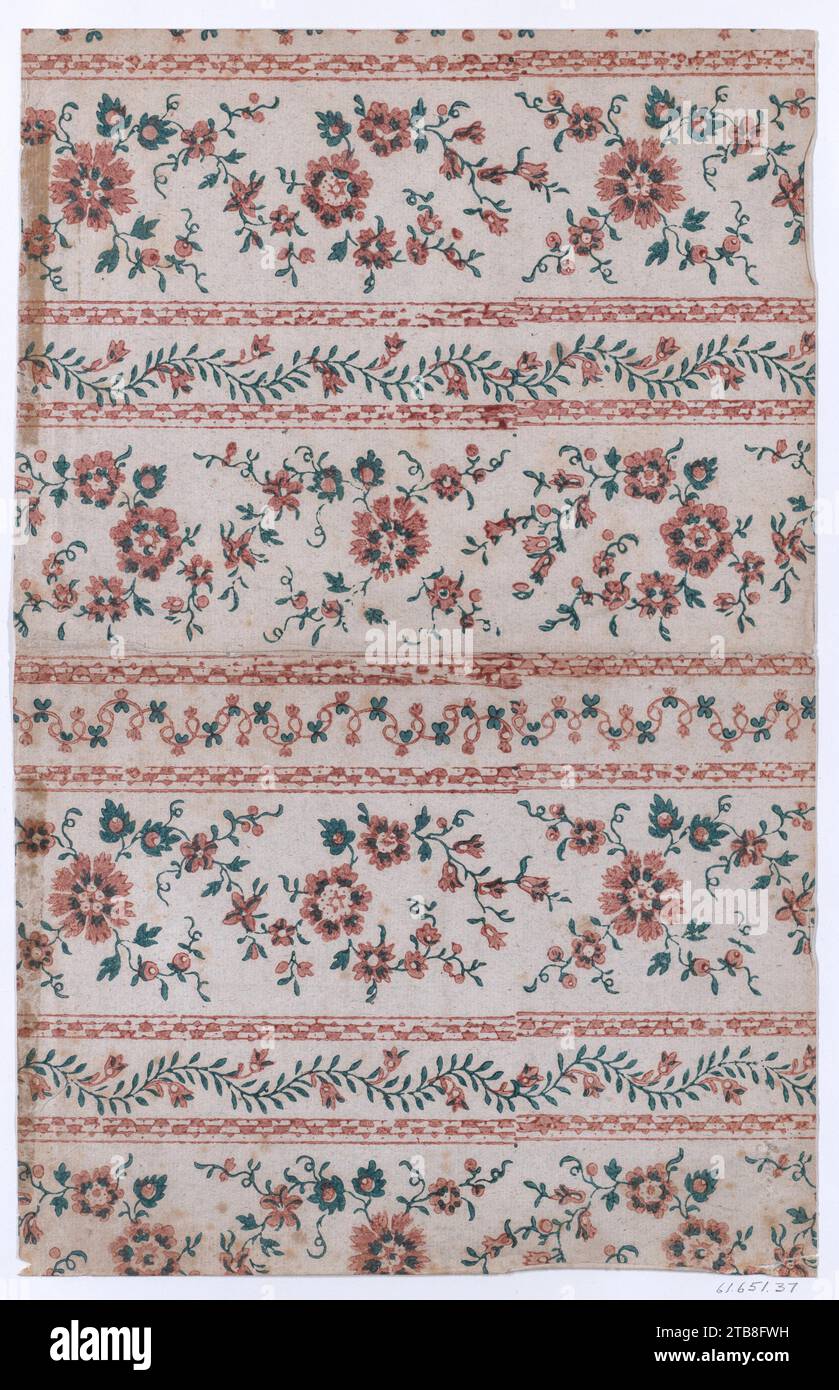 Book cover with two borders with floral patterns 1961 by Anonymous ...