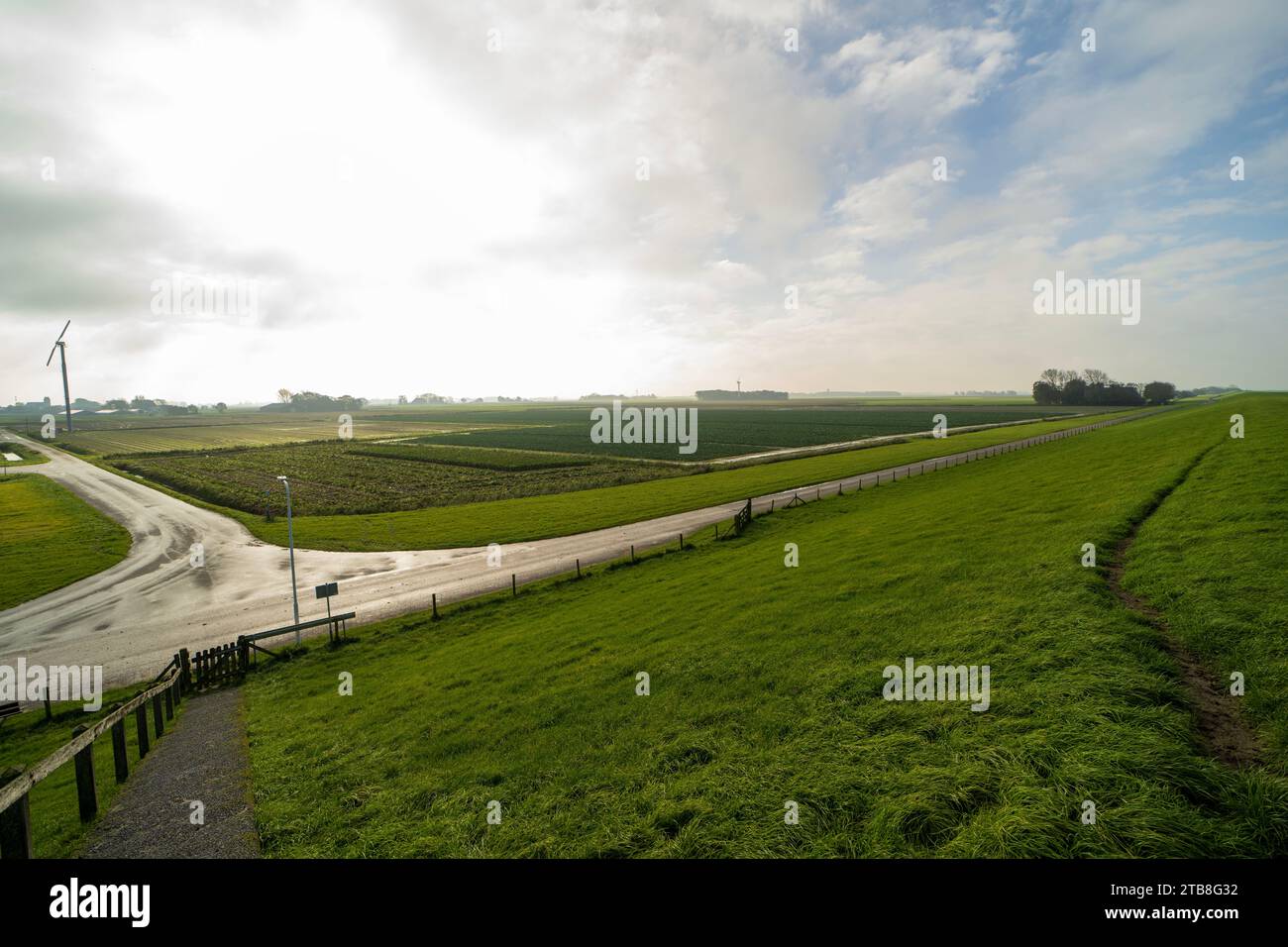 Agricultural fields in Noard-east Fryslan, the Netherlands Stock Photo ...
