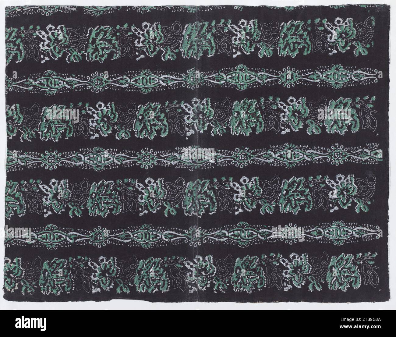 Sheet with four borders with abstract patterns 1948 by Anonymous Stock ...