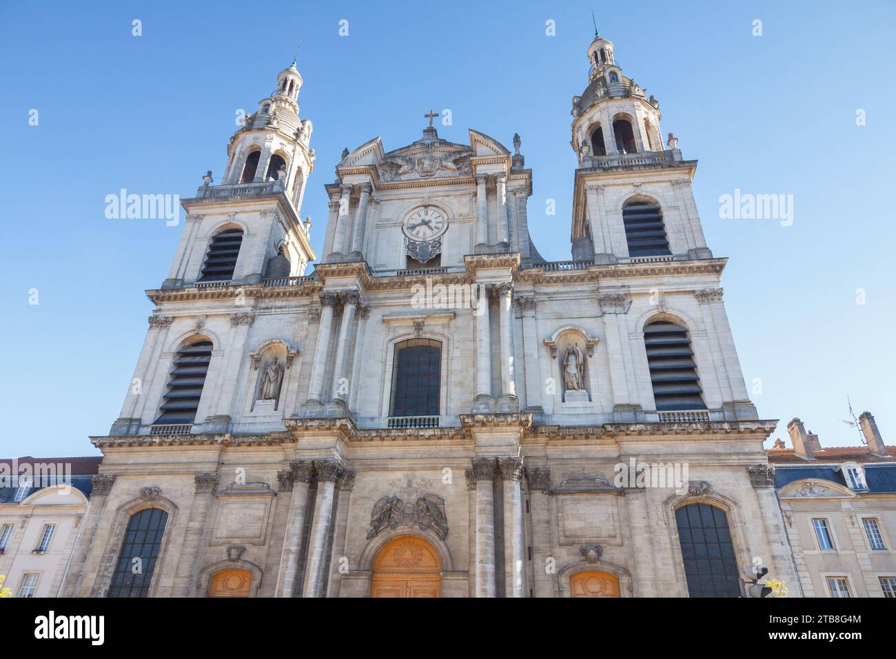 Nancy Cathedral, one of main sights of The old city center of Nancy ...