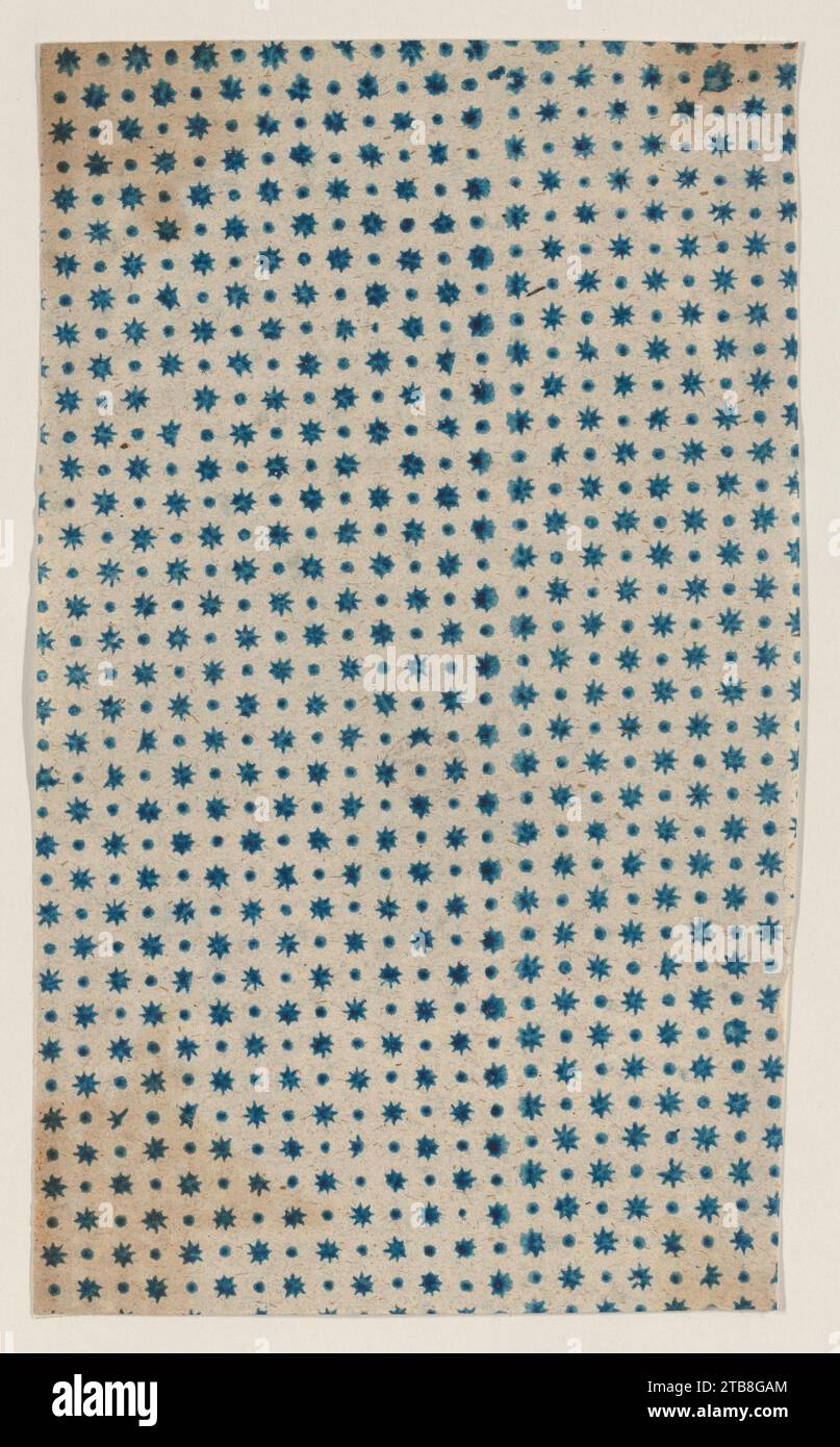 Sheet with dot and star design 1940 by Anonymous Stock Photo - Alamy