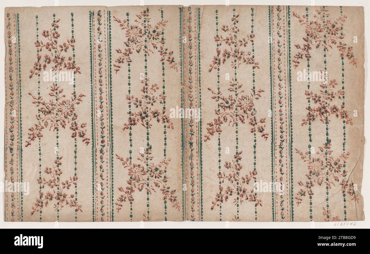 Book cover with two borders with floral patterns 1961 by Anonymous ...