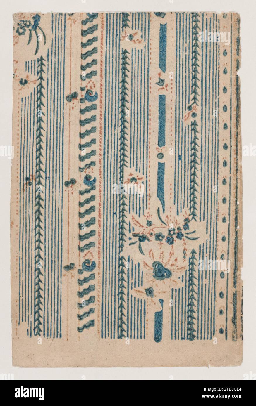 Sheet with striped and abstract pattern 1926 by Anonymous Stock Photo ...