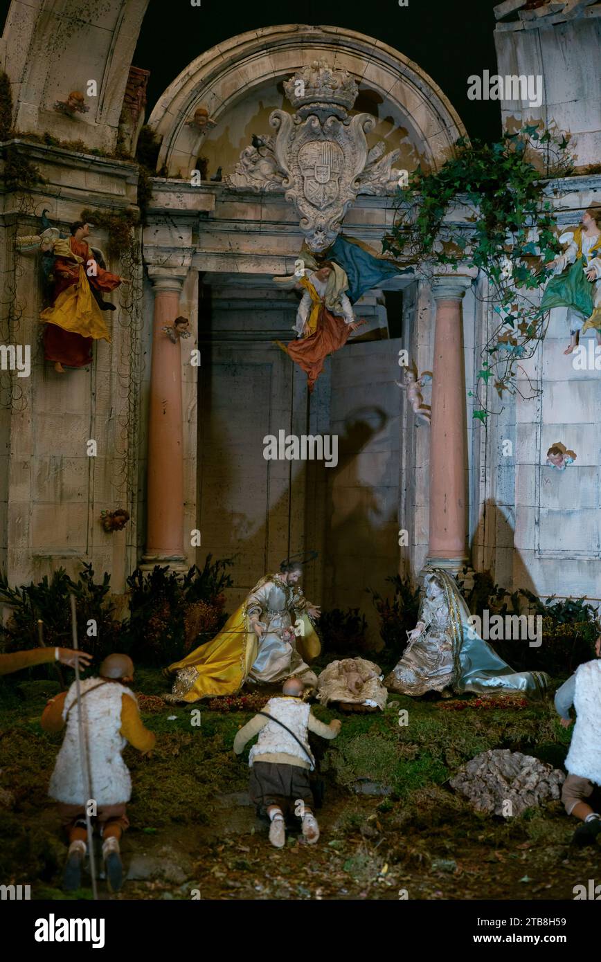 Several figures from the 18th century Neapolitan Nativity Scene of the ...