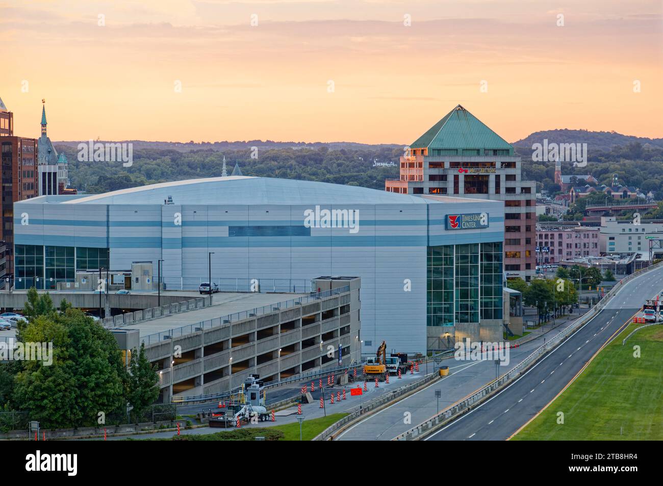 2018 photo of sports and event venue Times Union Center, originally ...