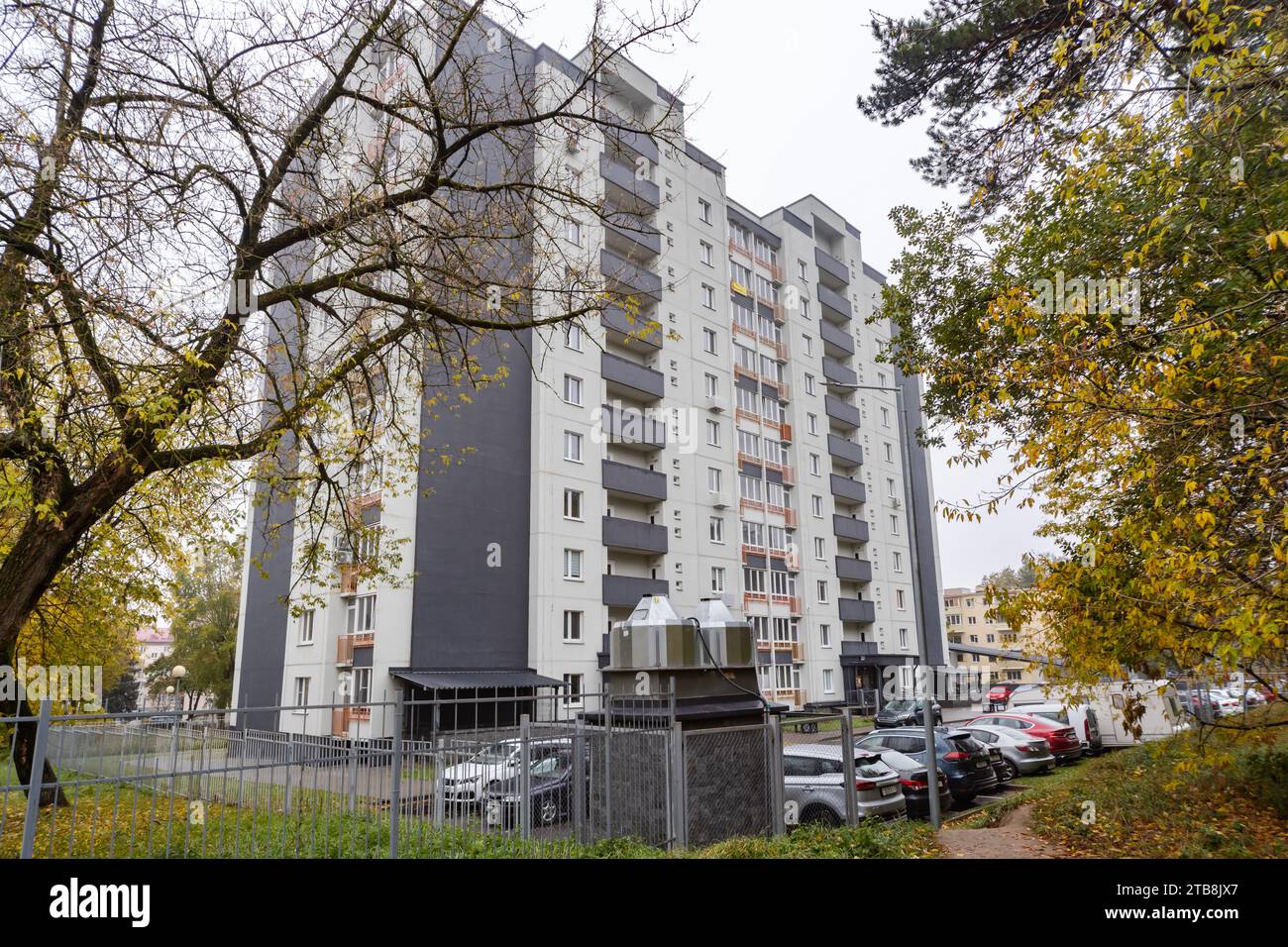 Apartment buildings in Minsk in fall Stock Photo - Alamy