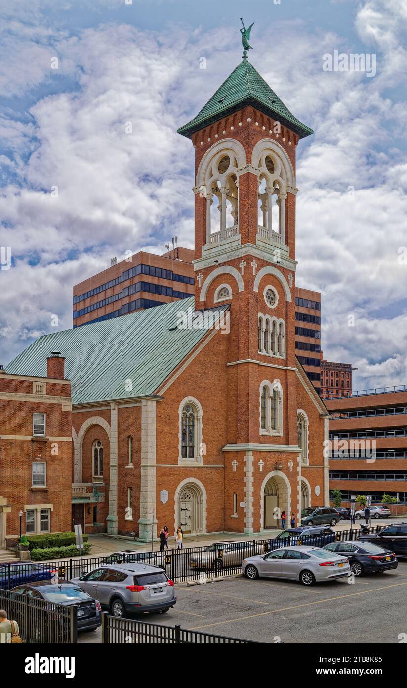 Charles Nichols and Frederick Brown designed Albany landmark St. Mary’s Roman Catholic Church ...