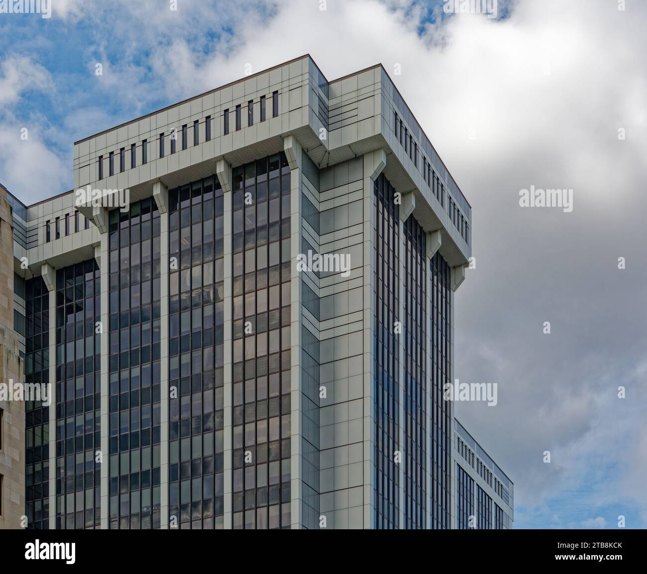One Commerce Plaza, a Downtown Albany skyscraper, had its white marble ...