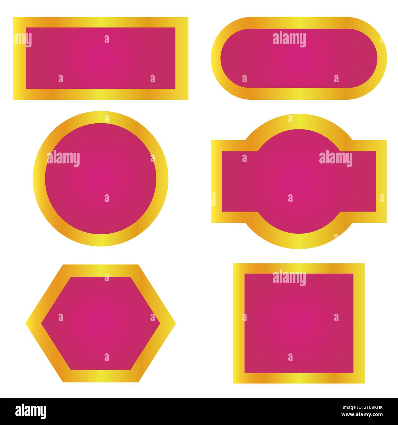 Vector set of realistic isolated retro rectangle neon billboards ...