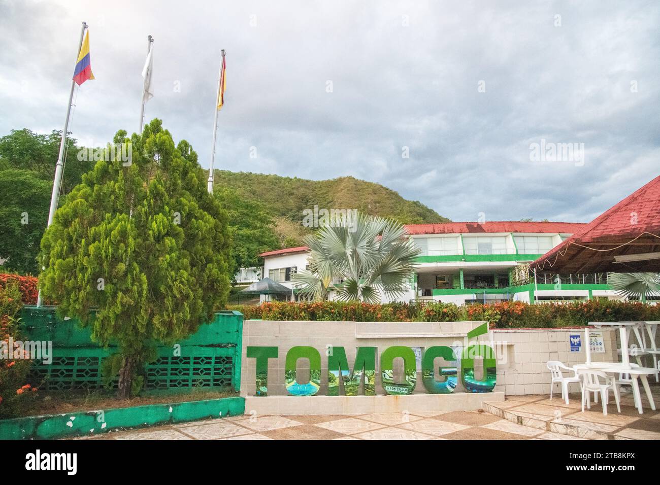 Comfenalco Tomogo Hotel at Lake Prado in Tolima, Colombia Stock Photo ...