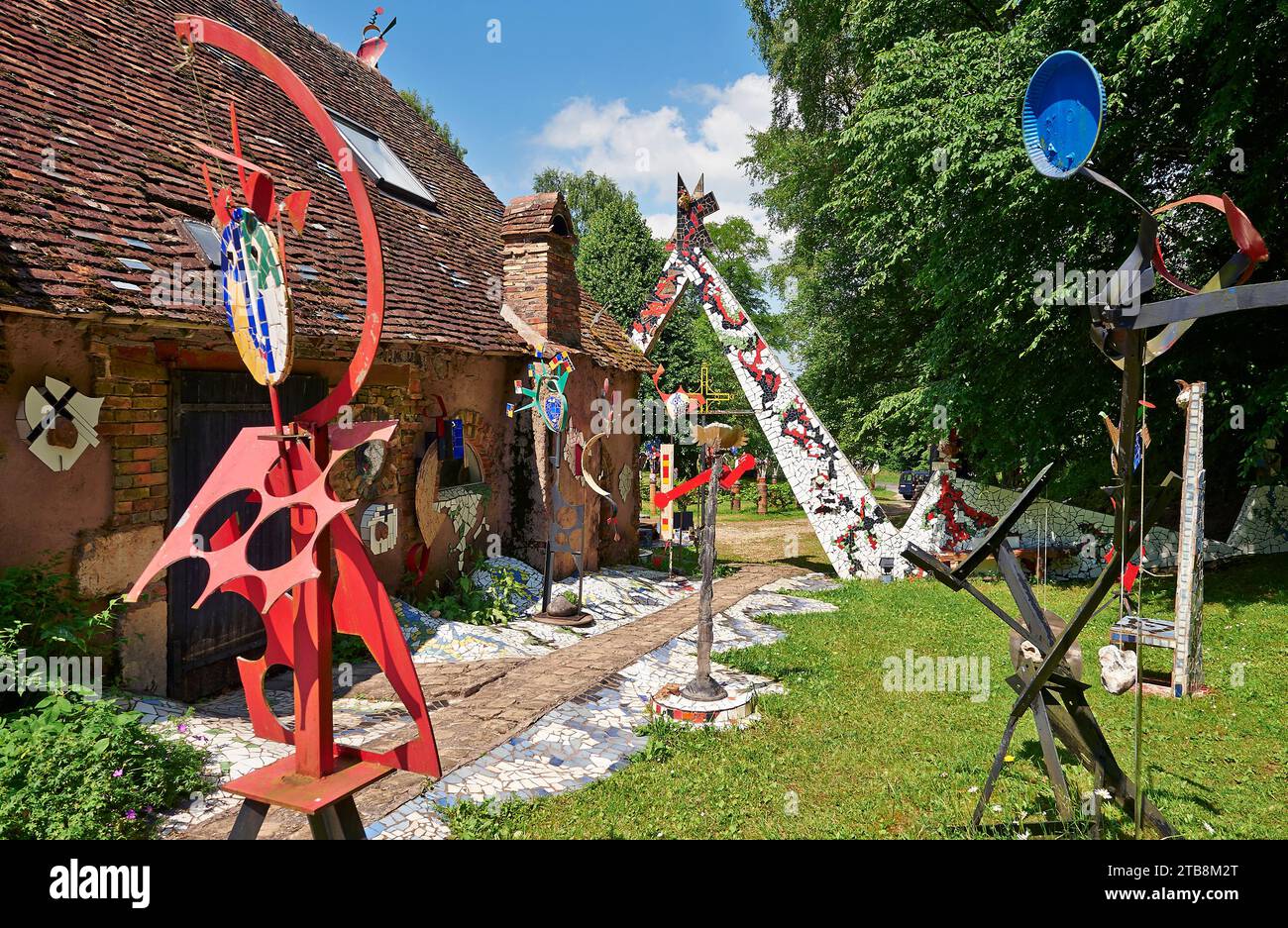 Site of the Cathedral of Jean Linard in Neuvy-deux-Clochers (central ...