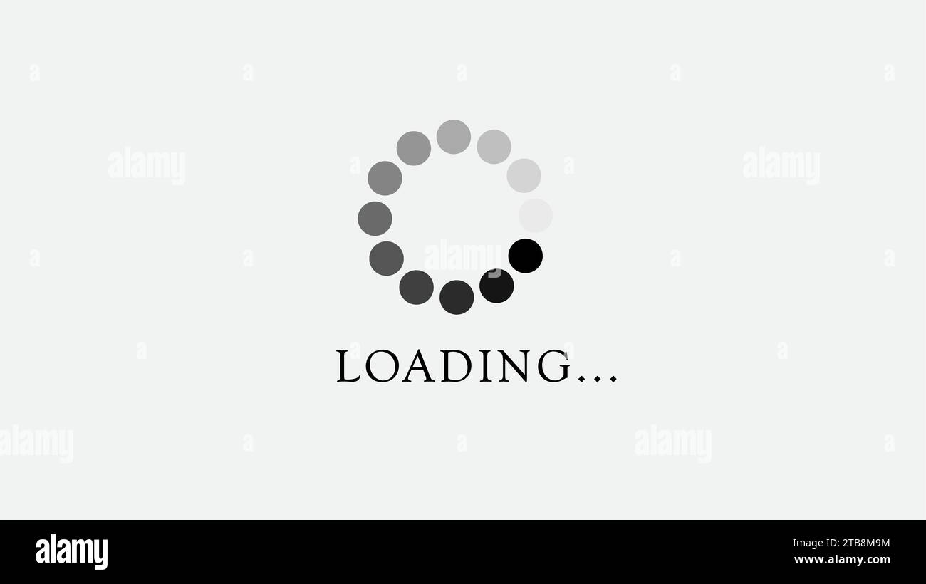 Loading icon on the white background Stock Vector Image & Art - Alamy