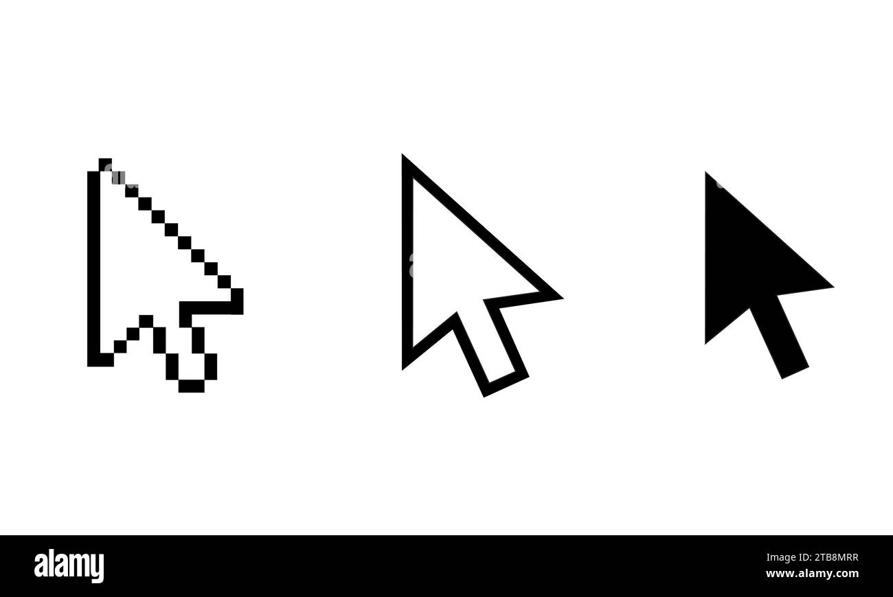 Hand cursor clicking on Stock Vector Images - Alamy