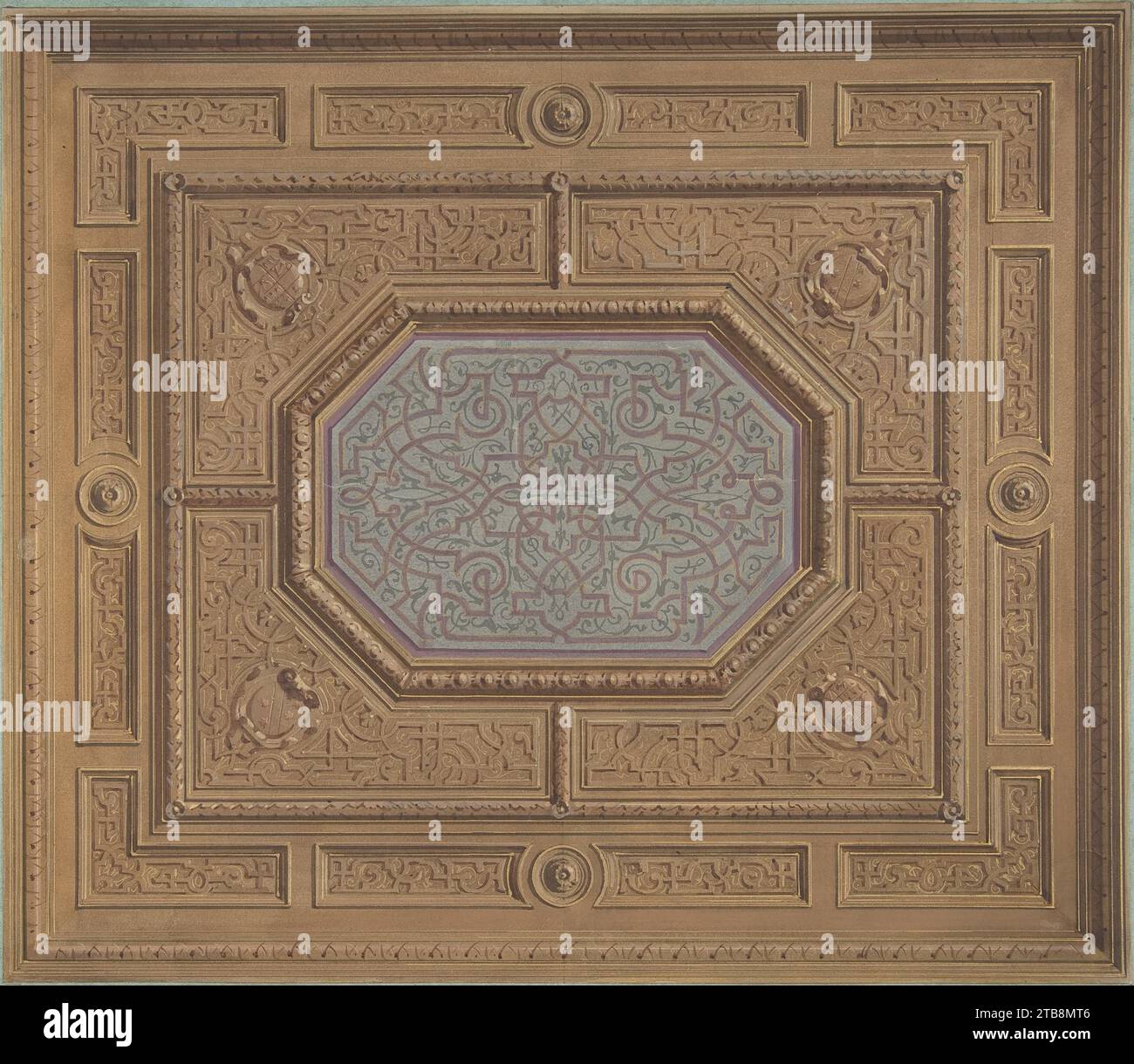 Design for Dining Room Ceiling, Neudeck 1967 by Jules-Edmond-Charles ...