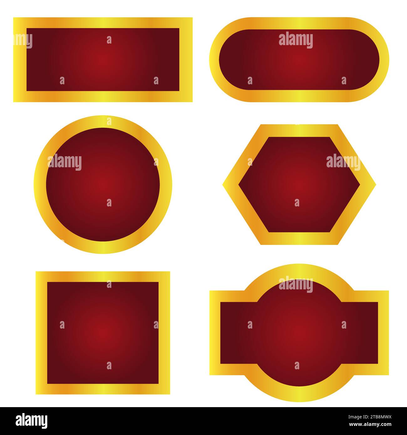 Vector set of realistic isolated retro rectangle neon billboards ...