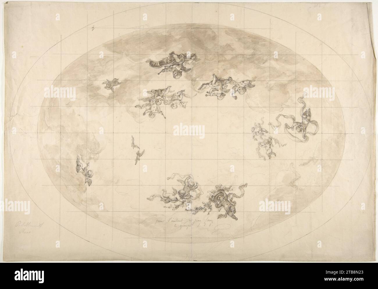 Design for an Oval Ceiling, probably for Pless Residence 1967 by Jules ...