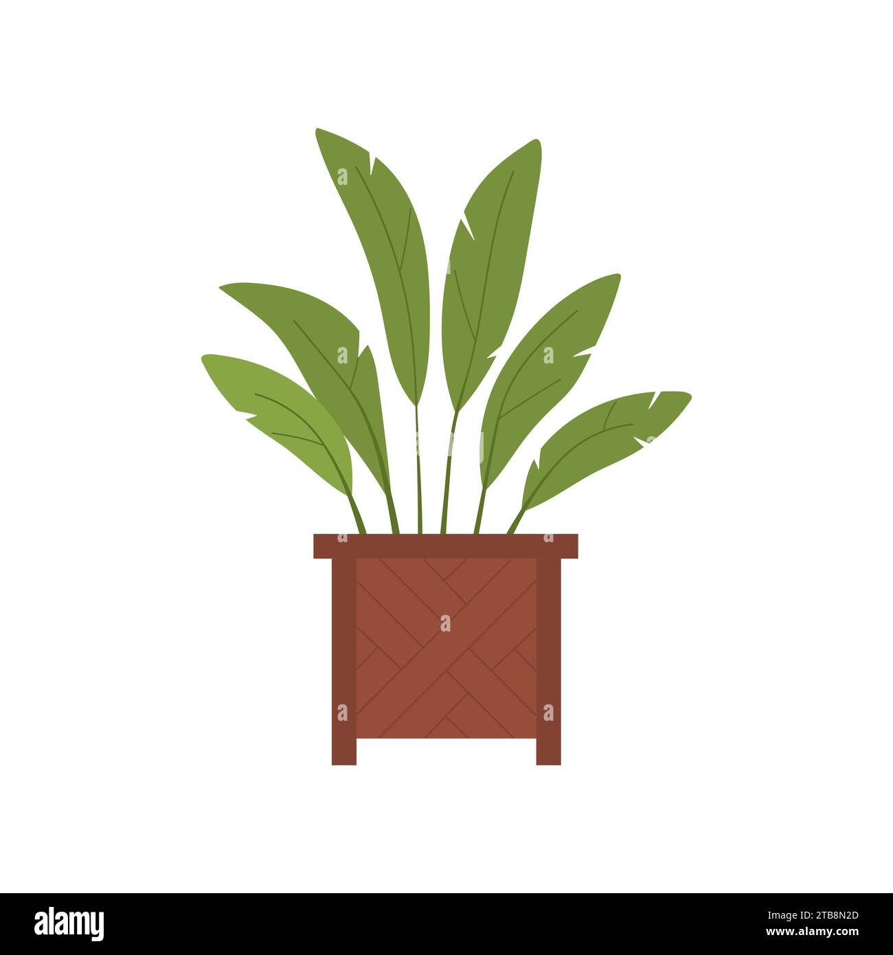 Decorative potted plant. Garden landscape, outdoor furniture and ...