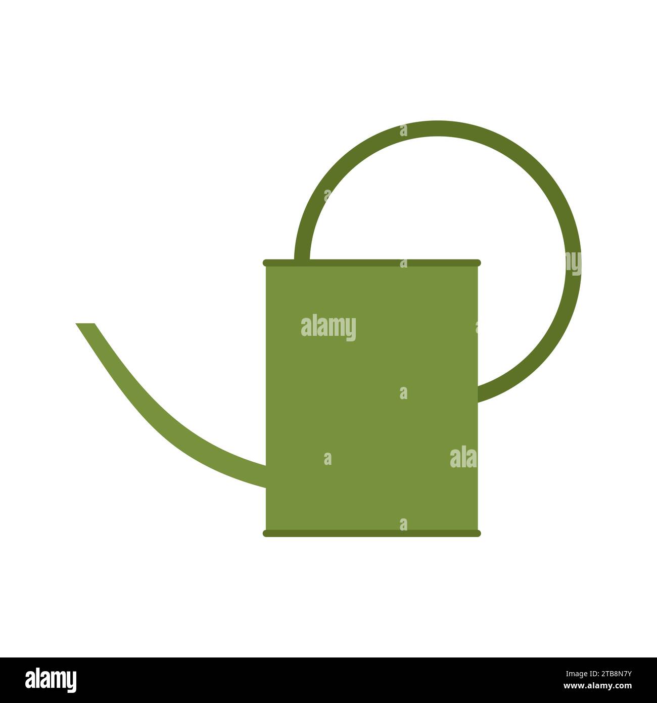Plants watering can. Garden landscape objects, backyard plants and ...