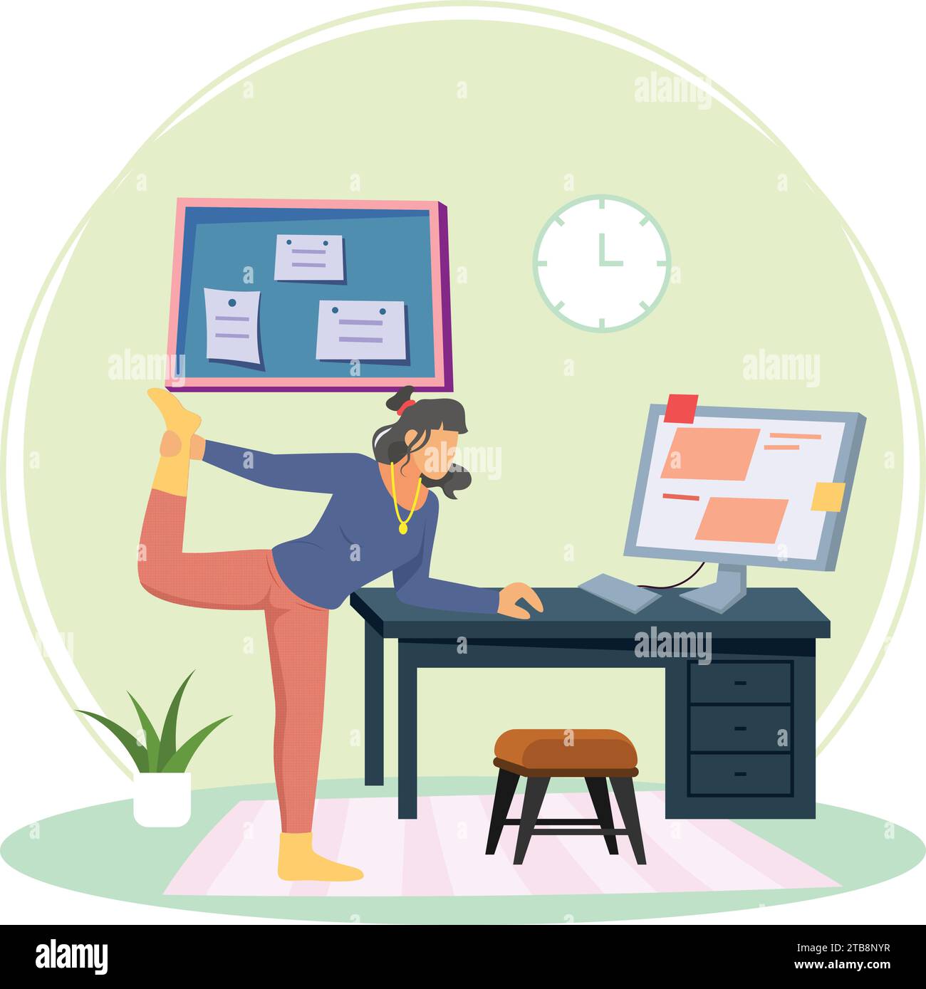 Healthy Habits In Workplace concept, Corporate Wellness Strategies ...