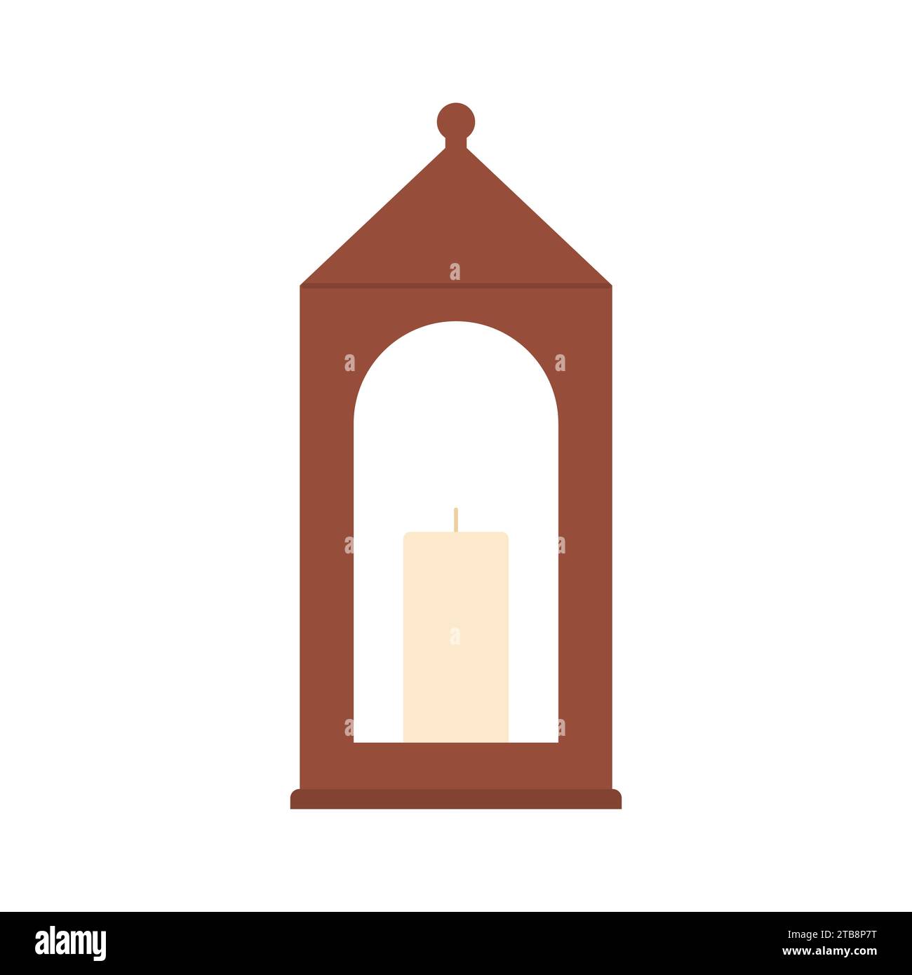 Candle lamp light. Garden outdoor illumination, backyard landscape ...