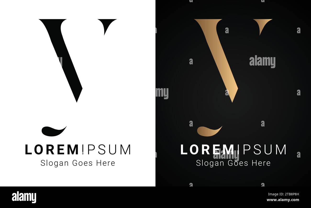 Monogram luxury logo hi-res stock photography and images - Alamy