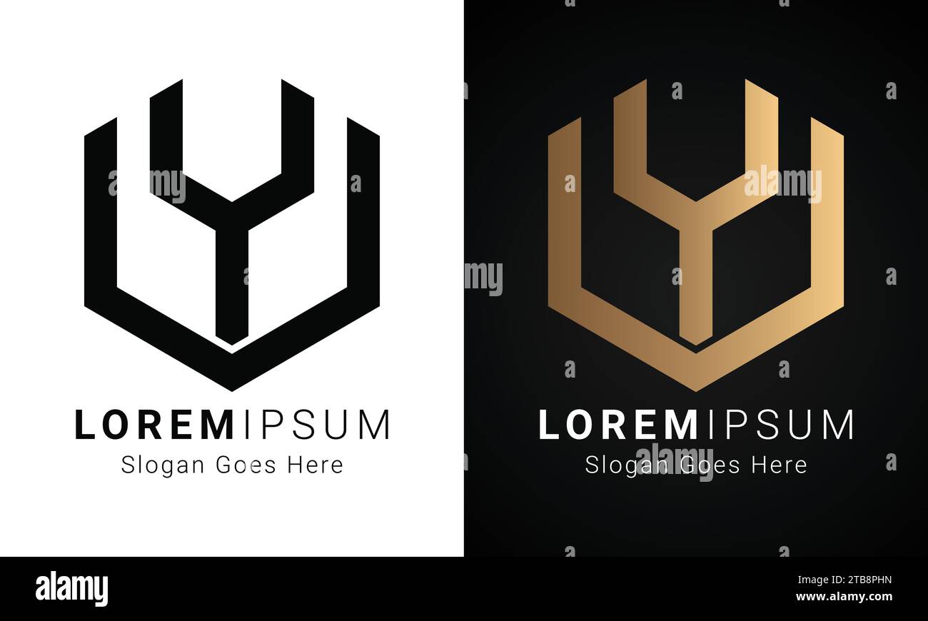 Monogram luxury logo hi-res stock photography and images - Alamy