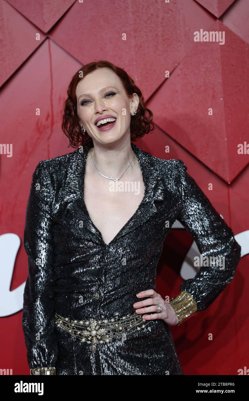 London, UK. December 4th, 2023. Model Karen Elson arriving at the ...