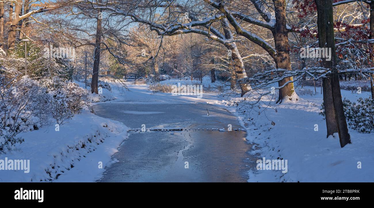 Winter landscape after the first snowfall Stock Photo - Alamy