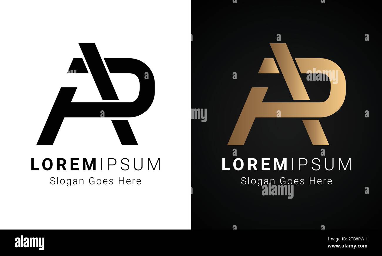 Luxury Initial AP or PA Monogram Text Letter Logo Design Stock Vector ...