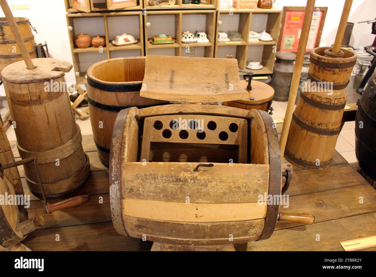 The Museum of Butter in the village of Maslovice near Prague exhibits ...