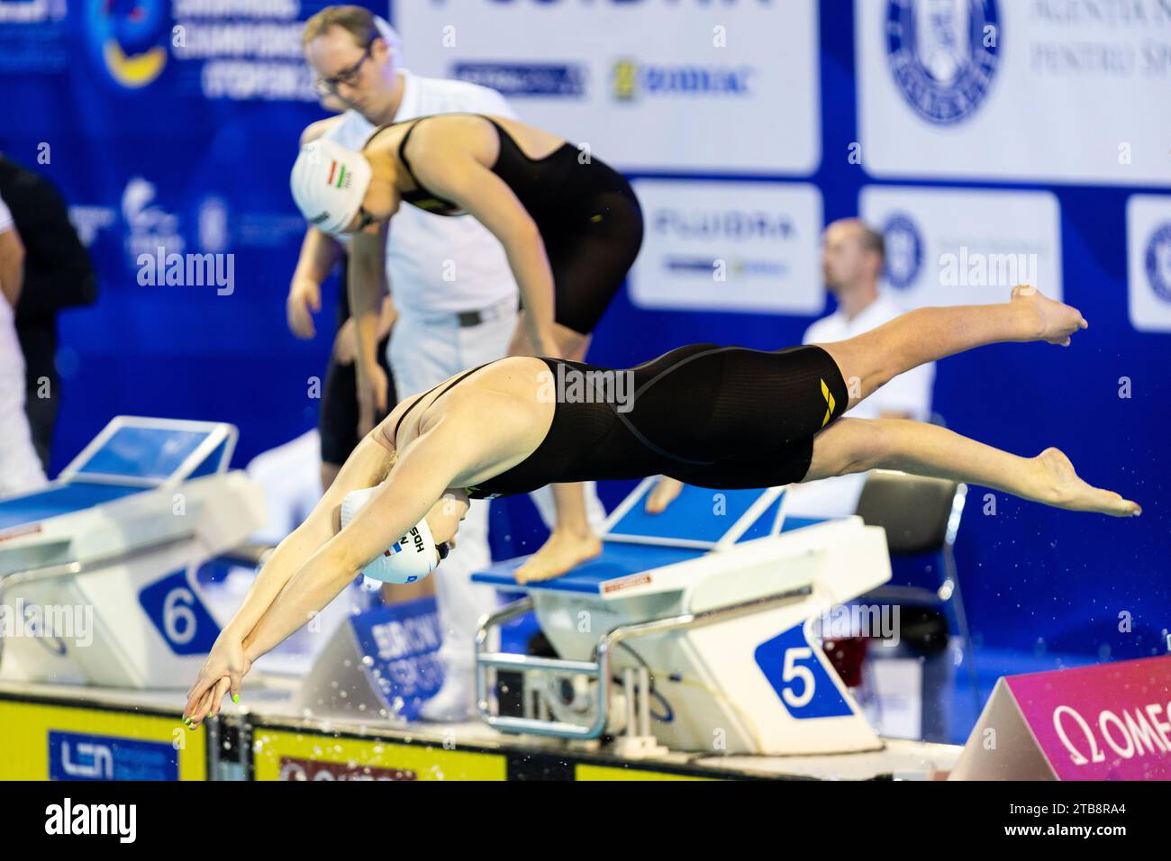 Swimmer of the Netherlands during WomenÂ´s 4x50m Freestyle Heats at the ...