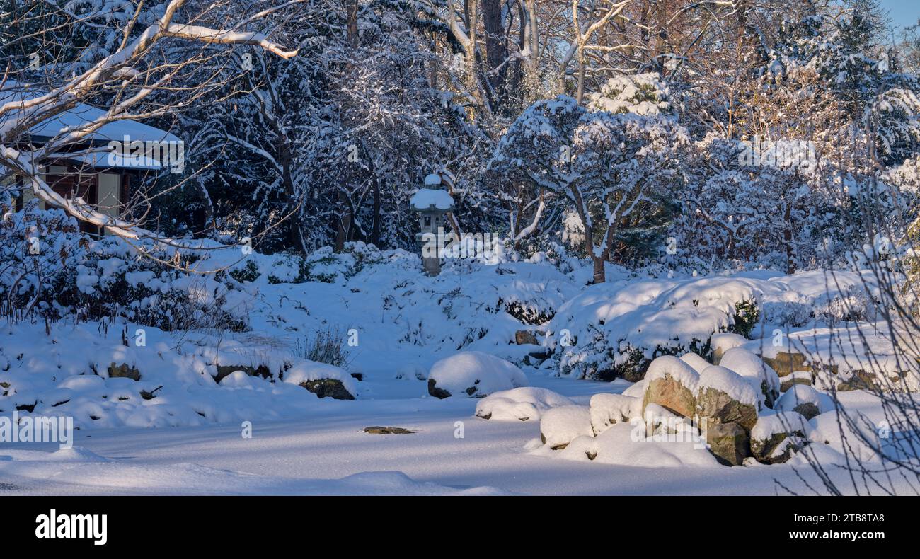 Winter landscape after the first snowfall Stock Photo - Alamy